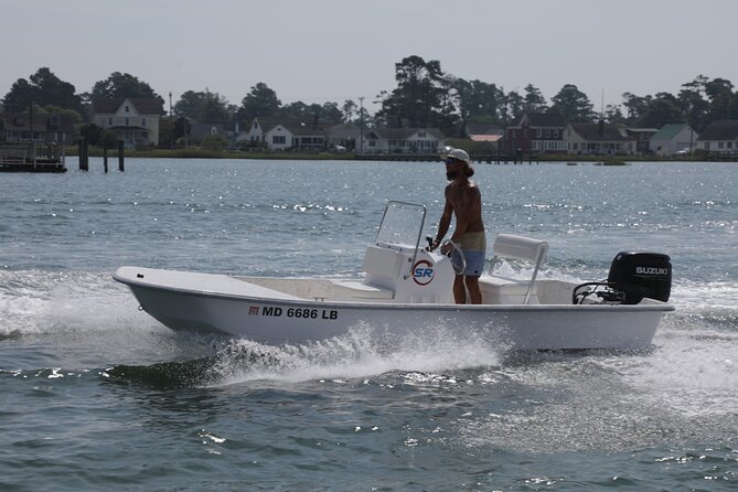 2-Hour Sunset Skiff Boat Rental in Chincoteague Island, VA