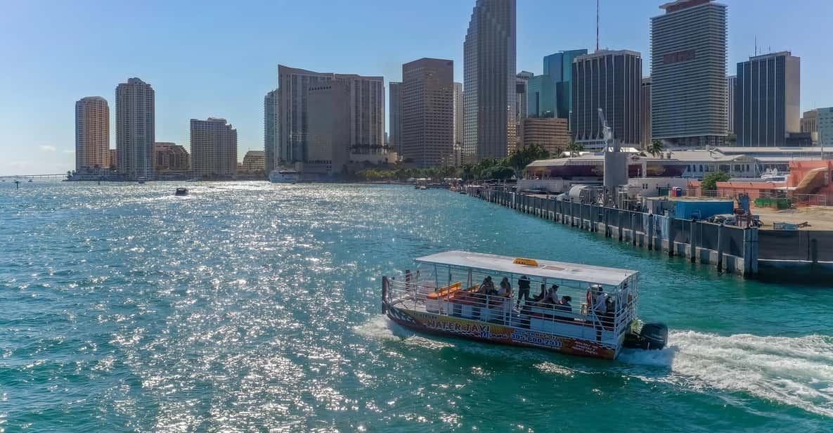 Biscayne Bay Boat ride with stops in Miami Beach and Miami - Key Points
