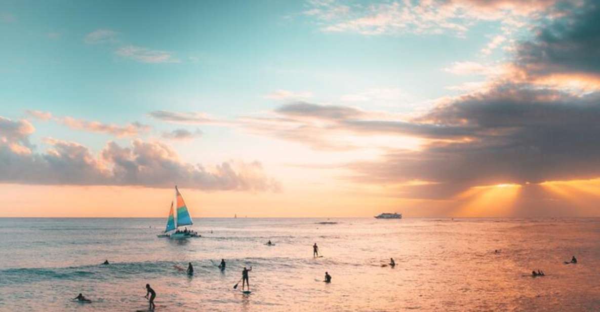 Board from Waikiki Beach: Scenic Sunset Sail on the Hwea