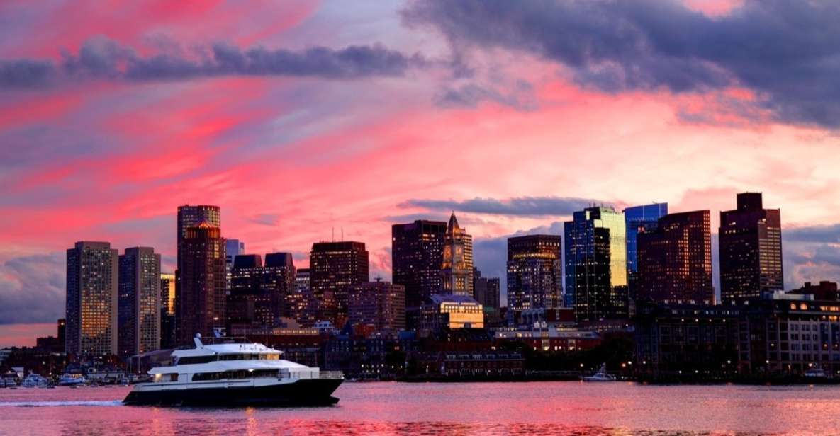 Boston: City Cruises Sunset Skyline Cruise with Commentary