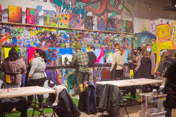 BYOB Spray Paint 'n' Sip at Studio W.I.P. Chicago - The Value and Pricing