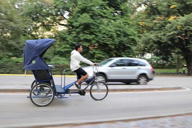 Central Park VIP Tour (All park tour up to 2 hour with unlimited stops) pedicab - Key Points