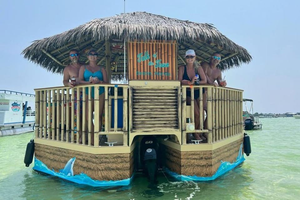 Destin: Crab Island Tiki Sandbar : Tailfins Tikis - What to Expect from This Tiki Boat Tour