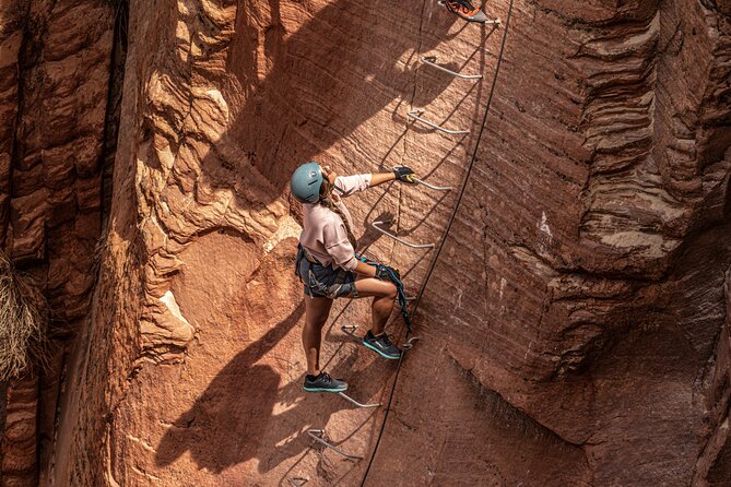 East Zion Elk Heart Cliffs Via Ferrata and Rappelling (3Hr) - Key Points