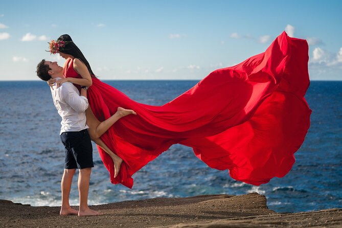 Flying Dress Photoshoot on Oahu - Key Points