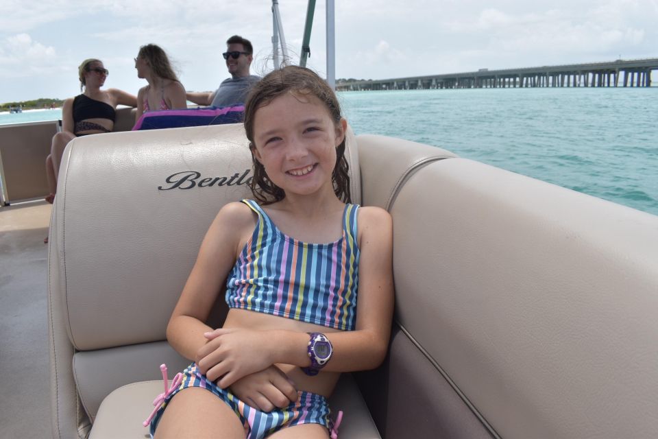 Full Day Pontoon Boat Rental- Okaloosa Island - An Authentic Day on the Emerald Coast