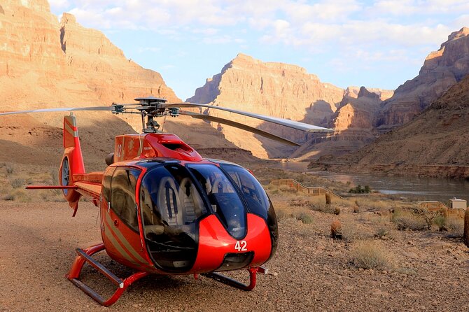 Grand Canyon West Helicopter Tour with VIP Skywalk and Boat Ride