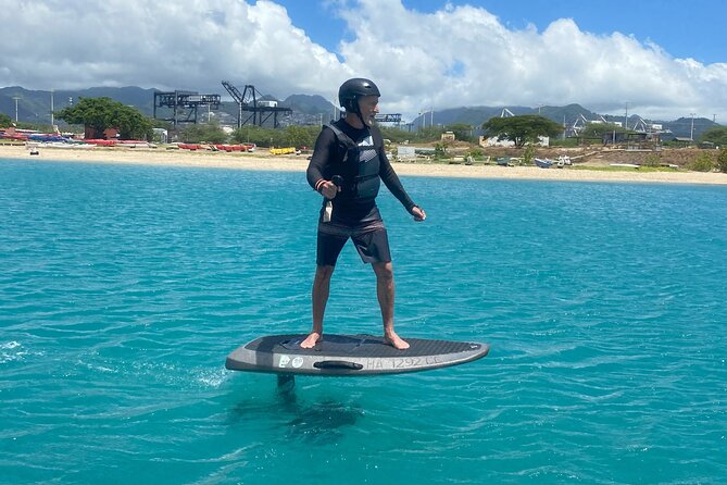 Group of 2 + mid length eFoil experience Honolulu HAWAII - What Is the e-Foil Experience in Honolulu?