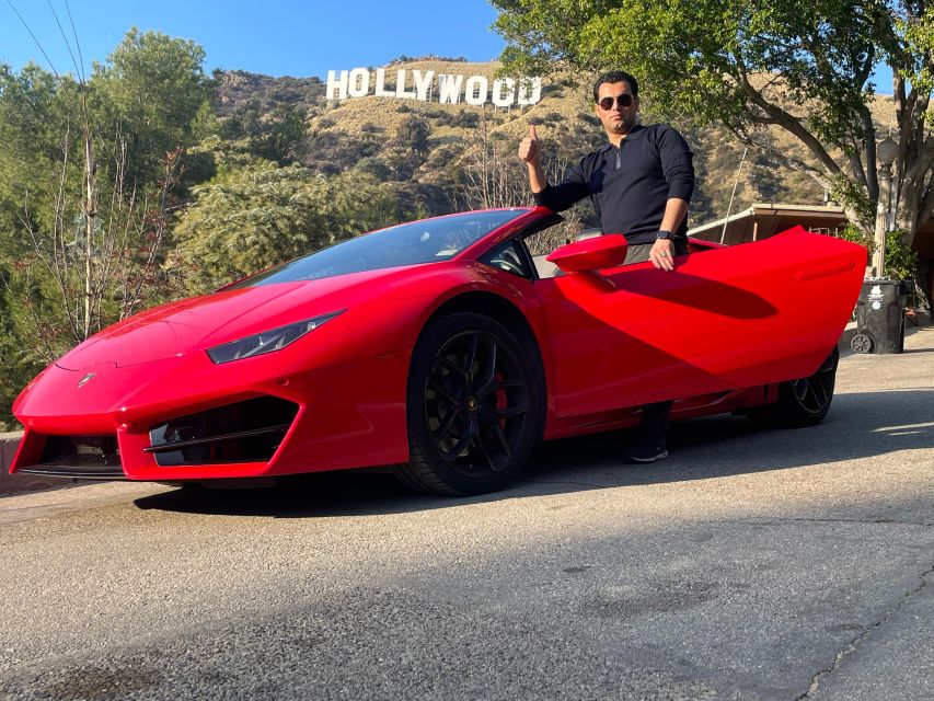 Hollywood Sign 50 Min Lamborghini tour (drive or be driven) - Practical Details