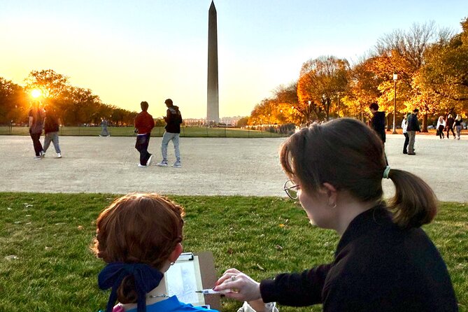 Landmark Painting Activity Outside in DC - Key Points