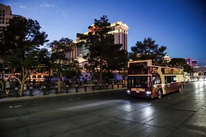 Las Vegas: After Dark Night Tour by Open-top Bus with Free Drink - Value for Money