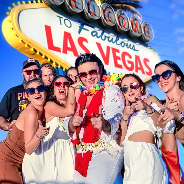 Las Vegas: Elvis Wedding with Las Vegas Sign Photos Included - Key Points
