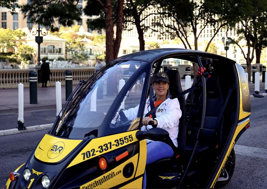 Las Vegas: Self-Drive Strip Tour in an Electric EVR car - Key Points