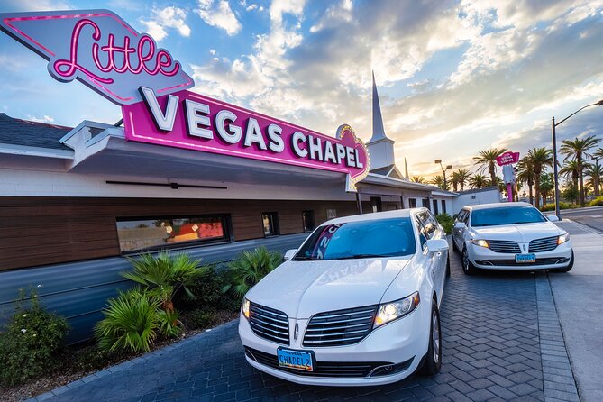 Las Vegas Wedding at The Little Vegas Chapel including Limousine Transportation - An Authentic Vegas Wedding Experience