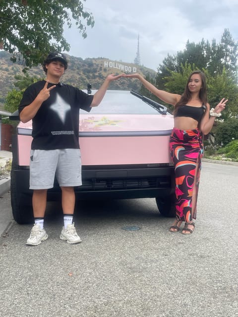 Los Angeles: Hollywood Sign Tesla Cyber Truck Tour - Key Points