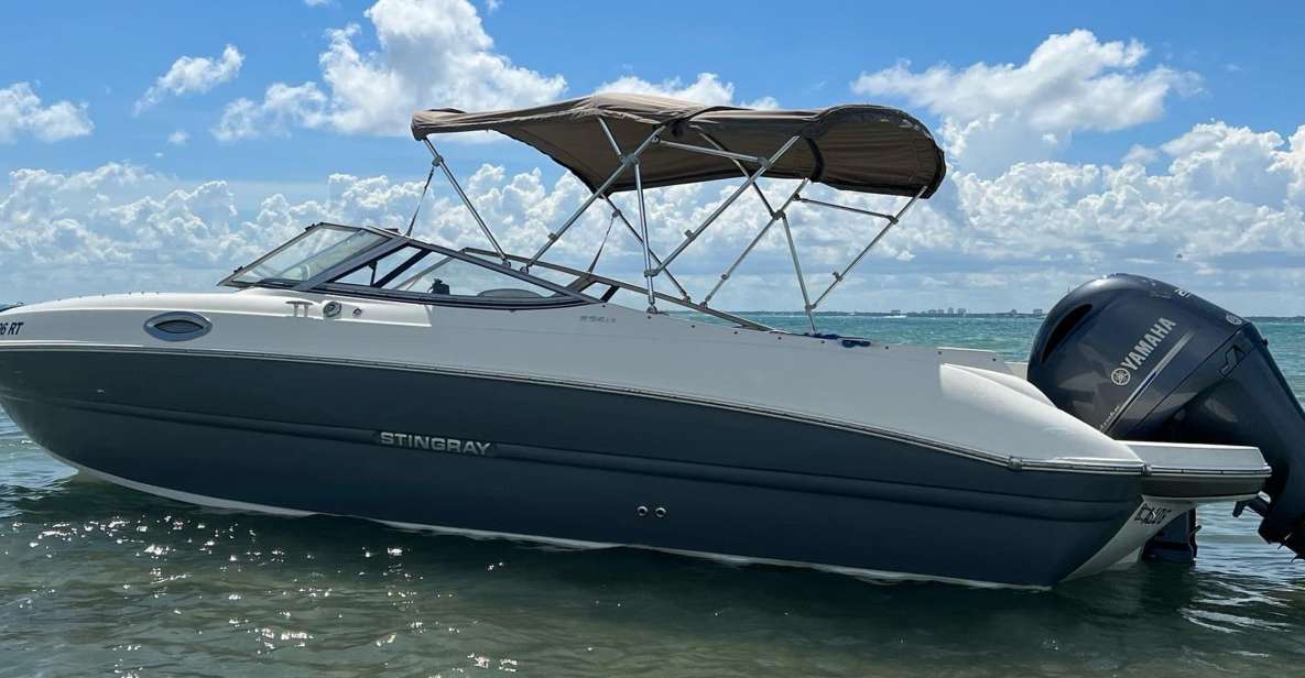 Miami: 24-Foot Private Boat for up to 8 People - The Value of the Experience