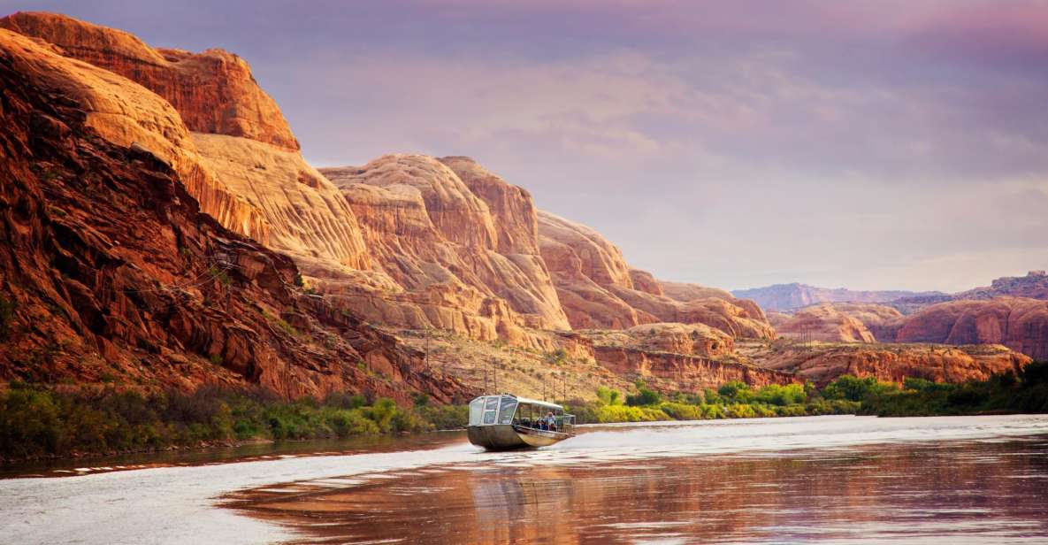 Moab: Colorado River Sunset Boat Tour with Optional Dinner