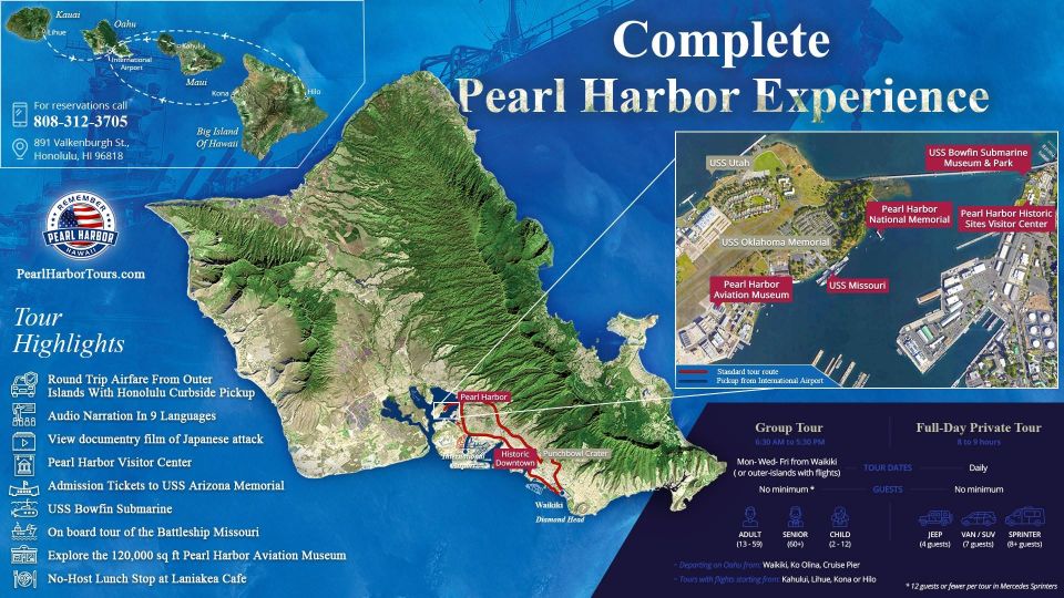 Pearl Harbor and Oahu Circle Island Tour FROM KONA - Is This Tour Worth It?