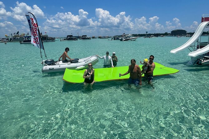 Private Crab Island Double Slides Pontoon Charter - FAQs