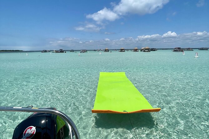 Private Crab Island Pontoon Charter with Inflatables from FWB - Considerations and Tips