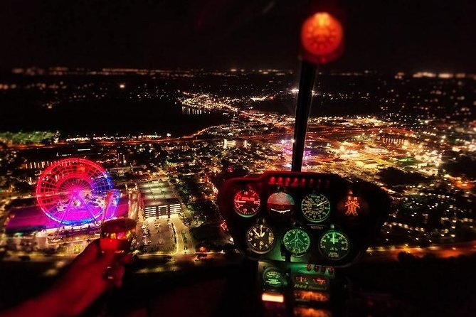 Private Helicopter After-hours Tour: Orlando Parks (31or48 miles)