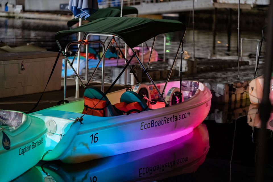 San Diego: Night Date Glow Pedal Boat with Downtown Views - Key Points
