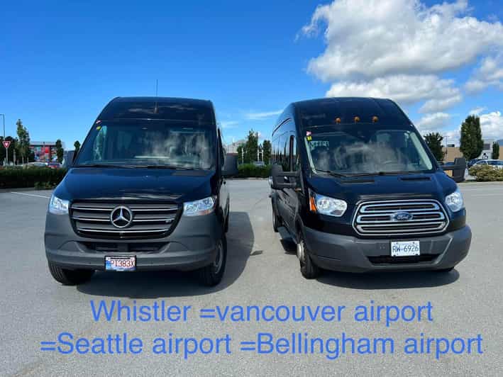 Seattle DT to Vancouver DT private Sprinter van shuttle - Key Points  
