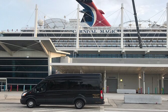 VAN Mia Airport or Hotels to Miami Port or Hotels Up to 14pax - The Journey to and from PortMiami
