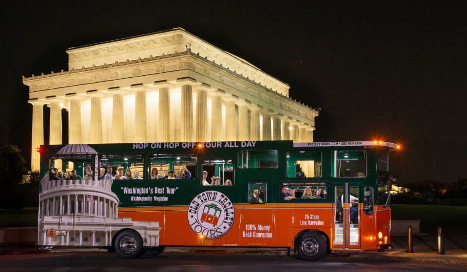 Washington DC: Monuments by Moonlight Nighttime Trolley Tour - Value and Practical Aspects