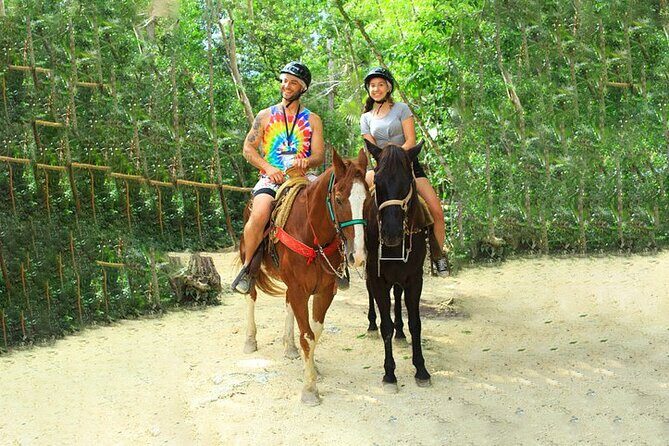 Cancun Horseback Riding, ATV, Ziplines, Cenote, Lunch and Drinks - Transportation and Group Size