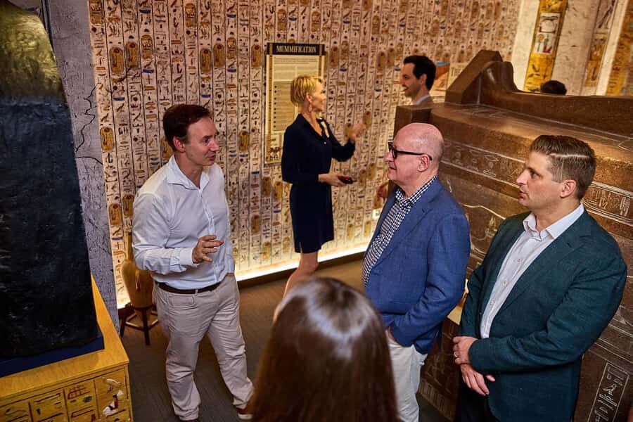 Ancient Egypt Night Tour with 2 Course Dinner in Cairns - The Guided Tour: Exploring Egyptian Tombs