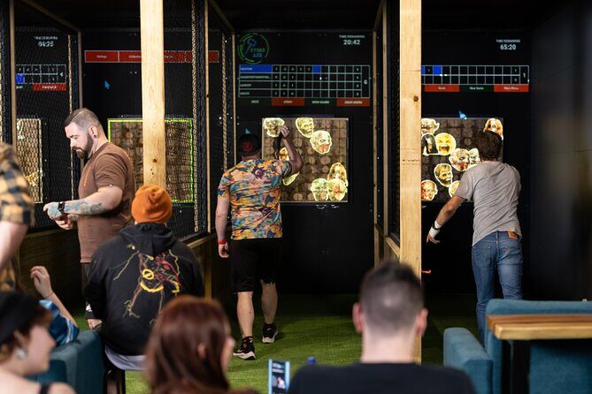 Axe Throwing with Digital Targets in Southport - What Makes This Axe Throwing Experience Unique?