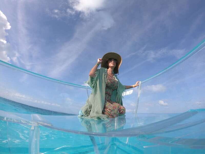 Cancun: Transparent Boat Tour with Drinks - Drinks and Comfort
