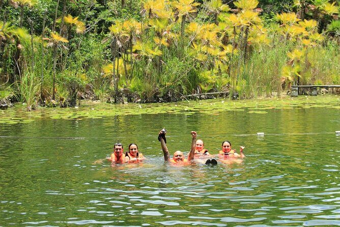 Cancun zip lines and Cenote - Refreshing Cenote Swim