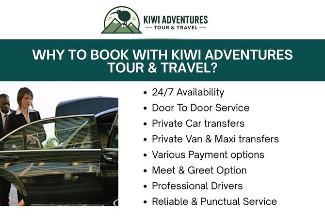 Christchurch INTL Airport Van Transfer to City Minimum 4 persons - Limitations and Considerations