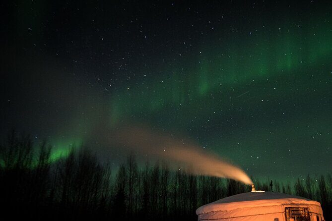 Fall Aurora Mushing Cart Ride Bucket List Adventure - The Yurt Experience