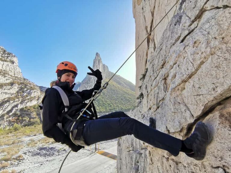 Monterrey: Rappelling class in La Huasteca Park - The Natural Beauty and the Experience