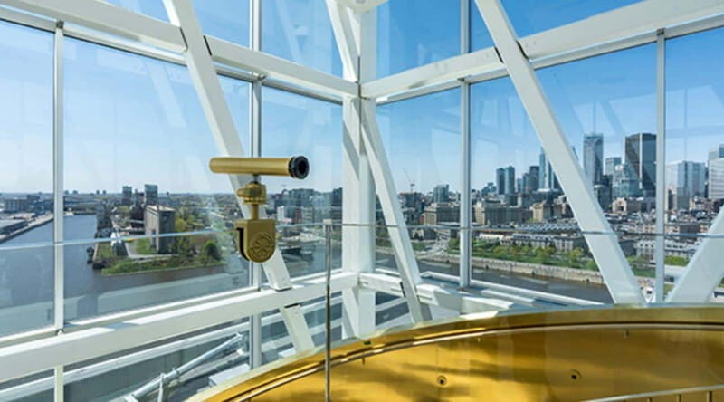 Port of Montreal Glass Tower Entry - The Musical and Interactive Touch