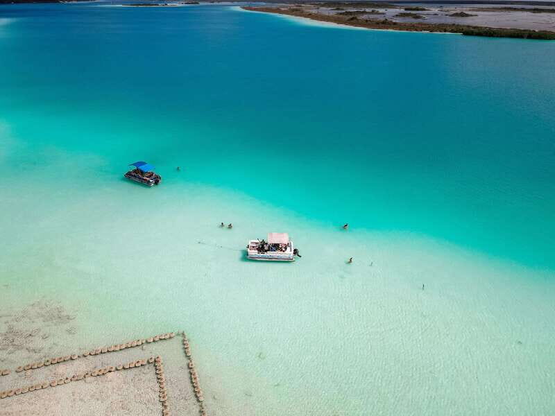 Private pontoon tour in the seven colors Bacalar lagoon - The Sum Up