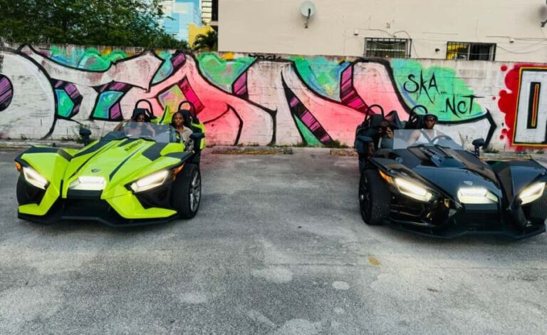 Rent a Polaris Slingshot in Miami 1 to 24 Hours - The Experience in Practice