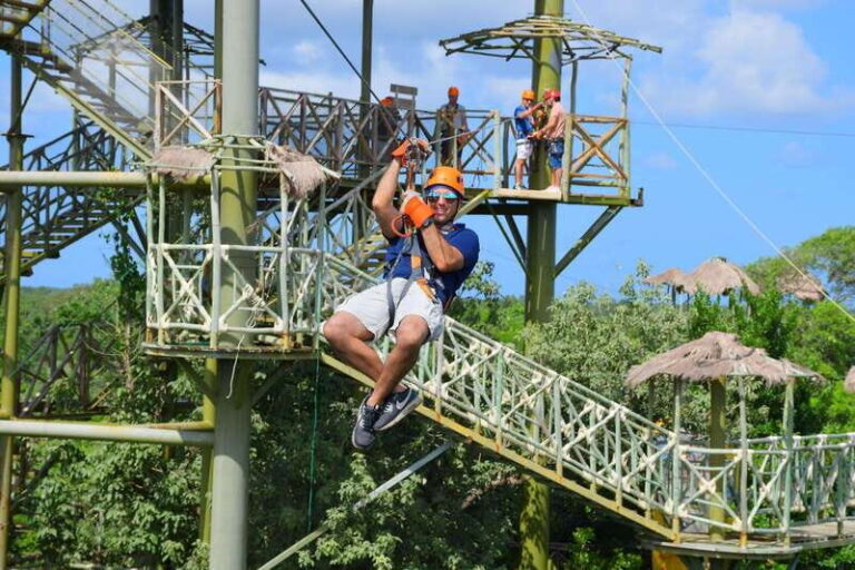 Riviera Maya: Sky Trail, Ziplines, and Bungee Swing - The Itinerary: What to Expect