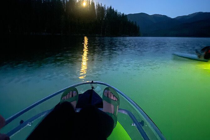 Sunset LED Clear Kayak Rentals for Glacier Park - How the Day Unfolds