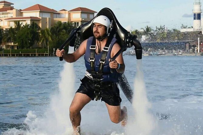 Super adrenaline Jetpack water activity in Cancun! - The Equipment and Safety Measures