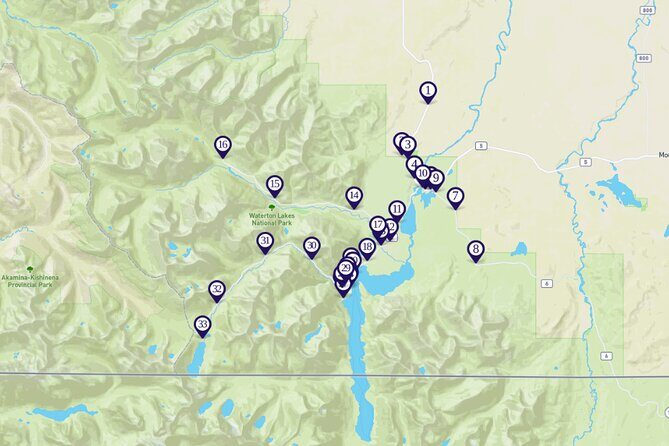 Waterton Lakes National Park Smartphone Audio Driving Tour - Practical Aspects of the Tour