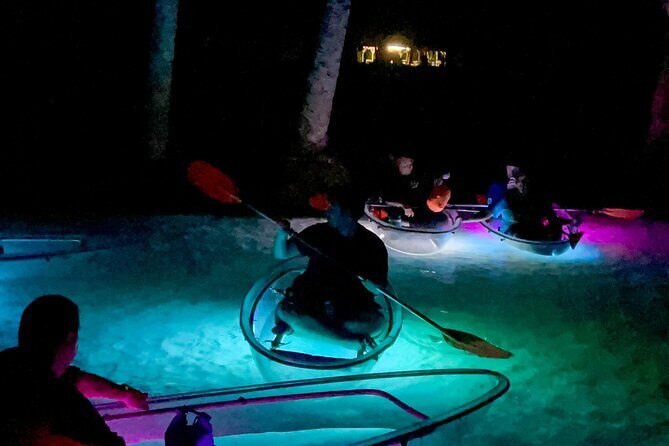 Weeki Sunset - The Magic of the LED-Lit Clear Kayaks
