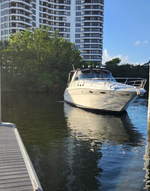 Yacht cruise Biscayne Bay, Miami Beach and Sand bar. 42Ft - What to Expect on the Day