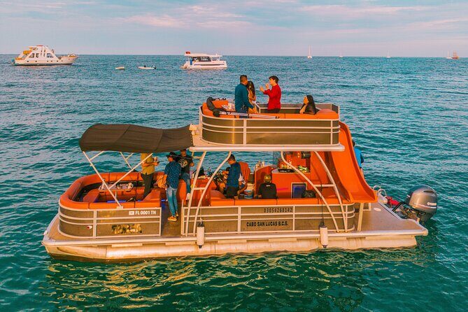 Yacht With Slide in Cabo San Lucas | 45 FT Pantoon - Why This Yacht Tour Stands Out