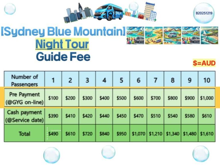 Sydney Blue Mountain Night Tour - Practical Tips for Your Night Tour Experience