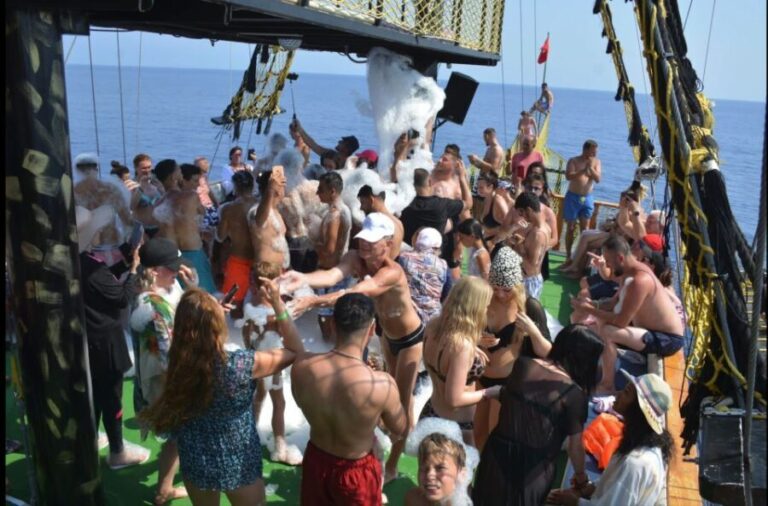 Alanya: Pirate Boat Tour w/ BBQ & Foam Party - The Itinerary and What to Expect