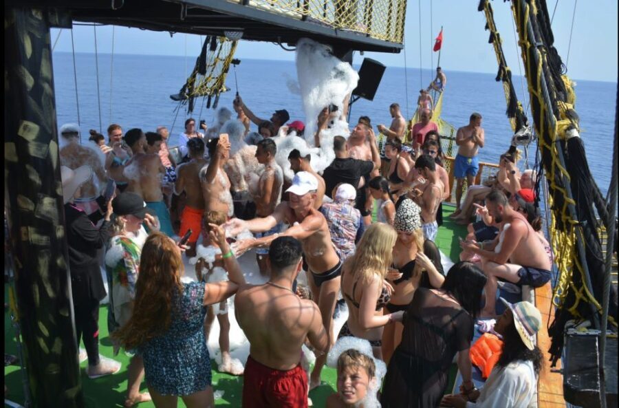 Alanya: Pirate Boat Tour w/ BBQ & Foam Party - The Itinerary and What to Expect